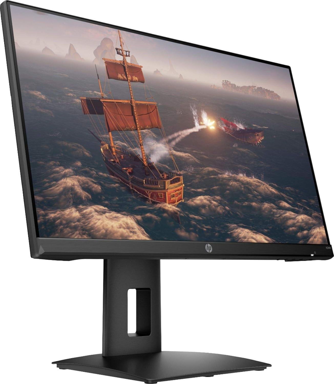 HP 24" FHD 144Hz 1ms GTG IPS LED FreeSync Gaming Monitor (X24ih) - Black