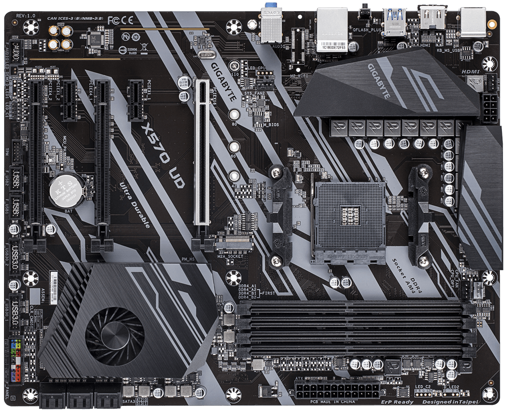 Gigabyte X570 UD (AM4, ATX) – Affordable X570 Board with PCIe 4.0 ...